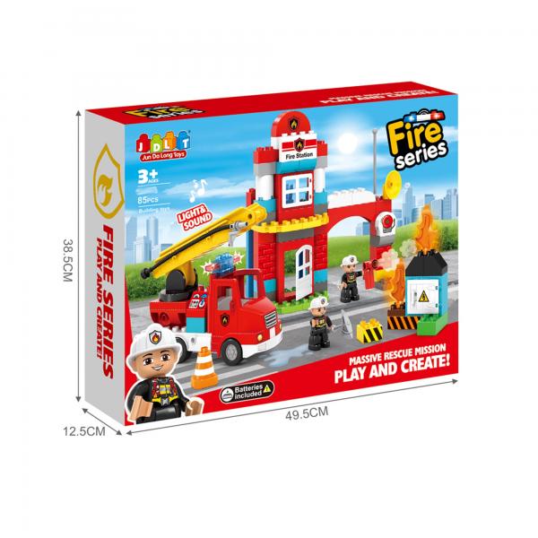 Bloques Estación de Bomberos Misión de Rescate 85pzs 3a+ (440387) | Jugueterías TOYS